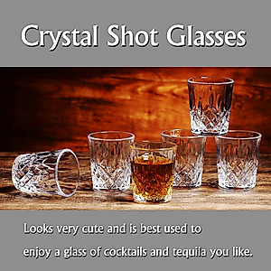 Valeways 1.75oz Mini Shot Glass Set of 6/Clear/Tasting Glasses/Cordial Glasses/Sherry Glasses/Glasses Snifters/Cute Shot Glasses