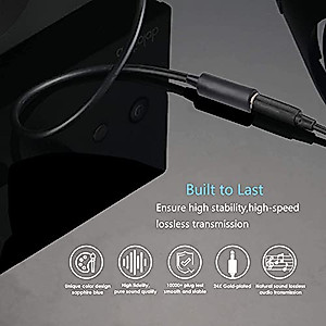 Koffmon 3.5mm Stereo Jack Headphone Cord Male to Female Auxiliary Extension Cable Compatible with Bose OE2 AE2 QC2 QC3 QC15 QC25 QC35 Headphones(4ft)