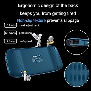 Daxceirry RG503 Retro Handheld Game Console 4.95-inch OLED Screen Linux System RK3566 Support 5G WiFi Bluetooth Portable Video Games Player with 64G Card 4193 Classic Games Gift (RG503-Blue)
