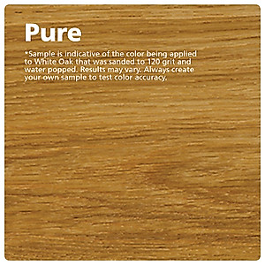Rubio Monocoat Wood Oil Finish Sample - Pure | Oil Plus Part A | Quick-Dry, Eco-Friendly Linseed Wood Oil for Indoor Use | Ideal for Sampling Oil Plus 2C & Touch Ups | 20 mL