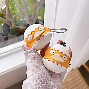 for Apple Airpods pro Case Cute Duck Breaking Egg Design, Funny Cartoon Airpod Case, for Men, Ladies, Teenagers (Cracked Duck)