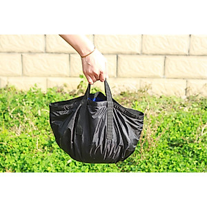 PRO OUTDOOR Multipurpose Waterproof Collapsible Bucket - Portable Foldable Bucket, Made with Polyester - for Camping, Fishing, & Gardening - Space-Saving with Handles - 8.5L Capacity, 2-Pack, Black