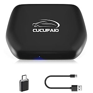 Wireless Carplay Adapter, Updated 5.8GHz WiFi Bluetooth Auto Connect Apple CarPlay Dongle for Cars with Original Factory Wired Car Play(Model Year: 2016 and After), Support iOS 8+, OTA Online Upgrade