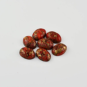 LA BLINGZ Sterling Silver Egyptian Ankh Cross Orange Copper Turquoise Ring (15.5)