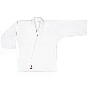 MACS Judo Single Weave Gi Kids Adults Unisex Uniform with Belt Sz 000 to 8 (White, 4(70''to75'')/195to220lbs)