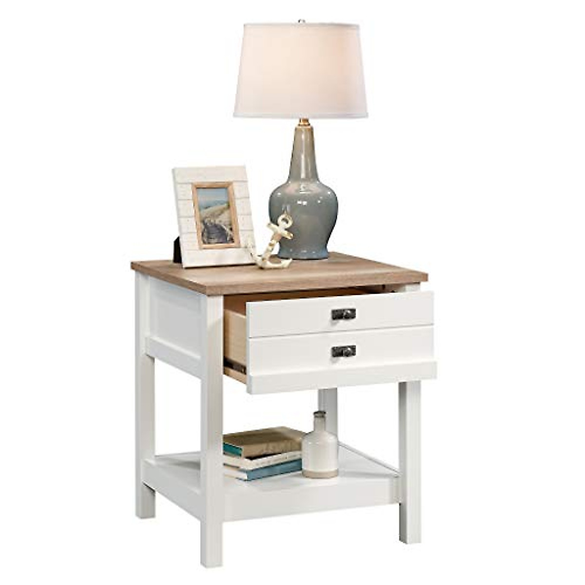 Sauder Cottage Road Night Stand, Soft White Finish