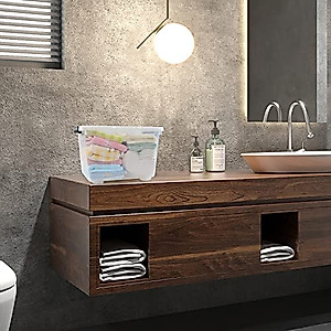 Readsky 30 Quart Clear Plastic Storage Bin, Clear Totes Storage, 4 Packs