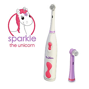 Brusheez Electronic Toothbrush Replacement Brush Heads 2 Pack (Sparkle The Unicorn)