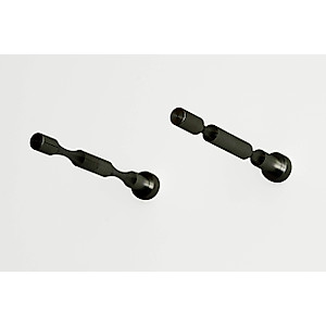 VintageView Vino Pins - 2 Bottle Wall Mounted Wine Bottle Rack (Anodized Black) - Stylish Modern Wine Storage with Label Forward Design