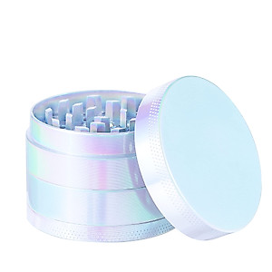 HeezeeBeezee Spice Grinder 2 inches (White Rainbow)