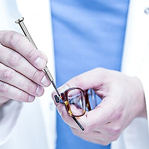 6PCS Mini Screwdriver Set, Precision Small Screwdriver Kit for Jewelry Repair, Watch Repair, Eyeglass Repair. Premium Eyeglass Screwdrivers with 6 Different Size Flathead and Phillips