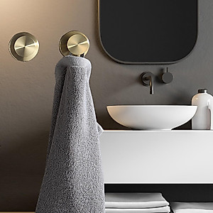 Orlif Bath Towel Hooks,4 Pack SUS304 Stainless Steel Robe Coat Robe Clothes Hook，Heavy Duty Wall Hook for Bathroom & Kitchen Garage Hotel Wall Mounted (Gold)