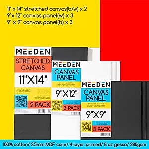 MEEDEN Acrylic Painting Kit, 72-Piece Acrylic Paint Set with Tabletop Wooden Easel, 48 Acylic Paints, 10 Painting Brush Set, Canvas Painting Kit, Art Supplies for Adults, Kids, Artists, Beginners