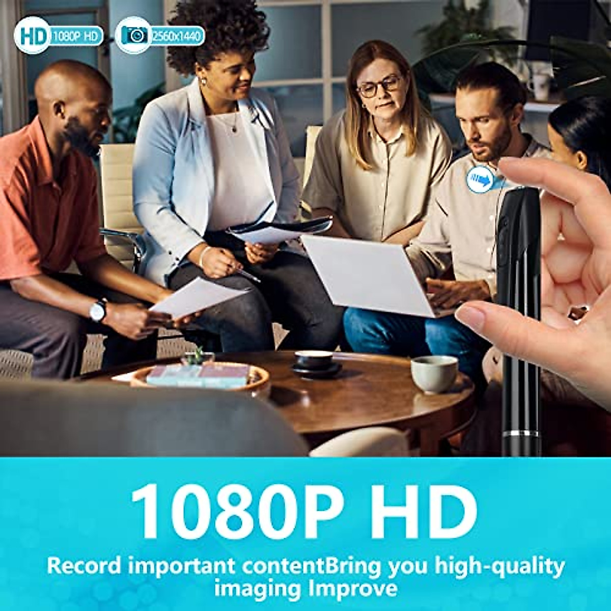 abyyloe Spy Camera, Hidden Camera with 32G SD Card, Mini Spy Camera with 1080P, Spy Pen for Taking Pictures, Mini Camera for Home Security or Classroom Study