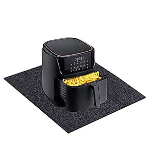 Under the Air Fryer Mat,Felt Fabric,Absorbing Oil Mat,Reusable Durable Washable Floor Mat Protect Decks ,Patios, Grease Splatters(Air Fryer Mat:24inches x 20inches)