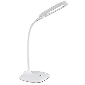 OttLite LED Soft Touch Desk Lamp - 3 Brightness Settings with Energy Efficient Natural Daylight LEDs - Adjustable Flexible Neck & Touch Controls for Tabletops, Home Office, Computer Desk, & Dorms