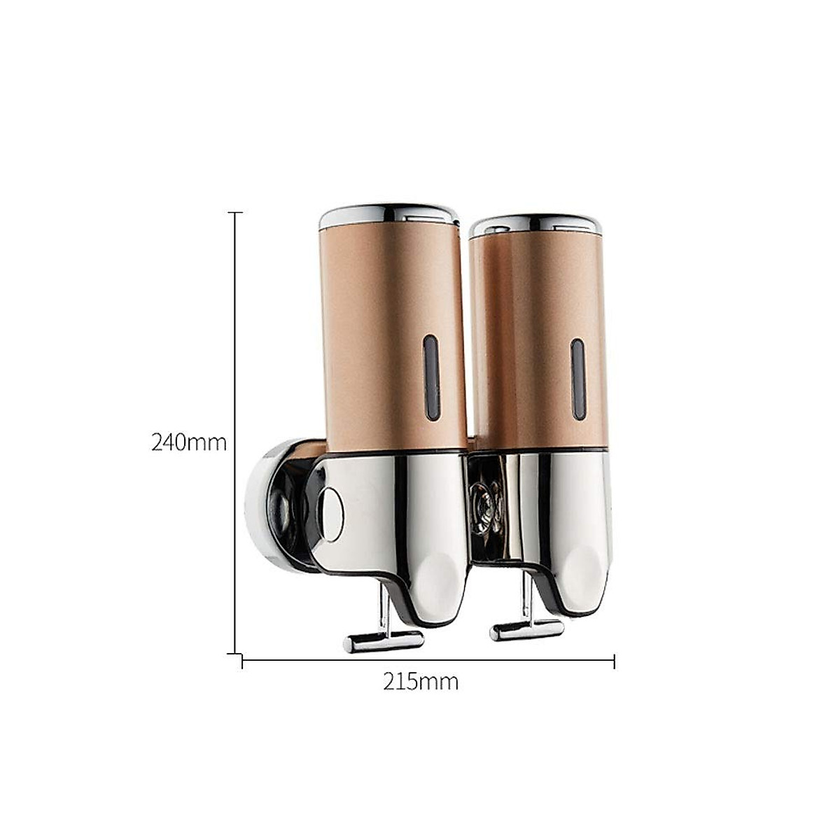 MEGIMA Soap Dispenser, Automatic Soap Dispenser, Non-Contact Stainless Steel Soap Dispenser, Hands-Free Foam Soap Dispenser for Bathroom Or Kitchen Brown Size: 21.5 * 24cm