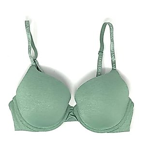 Victoria's Secret T-Shirt Perfect Shape Full Coverage Push-Up Bra, Brushed Sage, 38D