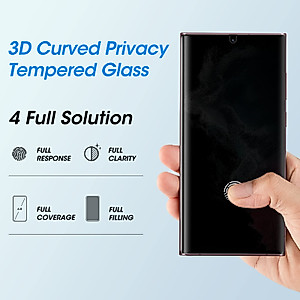 ZVELSIEM [3+2] Pack Screen Protector for Samsung Galaxy S23 Ultra 9H Tempered Glass, 3 Pack Screen Protector + 2 Pack Camera Lens Protector, Support Fingerprint Unlock 3D Curved Case Friendly