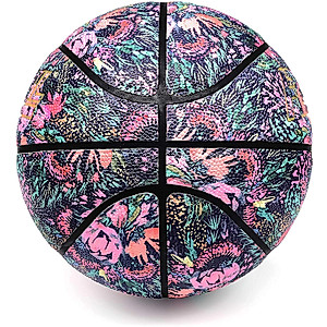 REBOILPHASE Kids Basketball, Size 6, Faux Leather, 22.6 CM Diameter, 510-550g Weight, No Inflating Needed