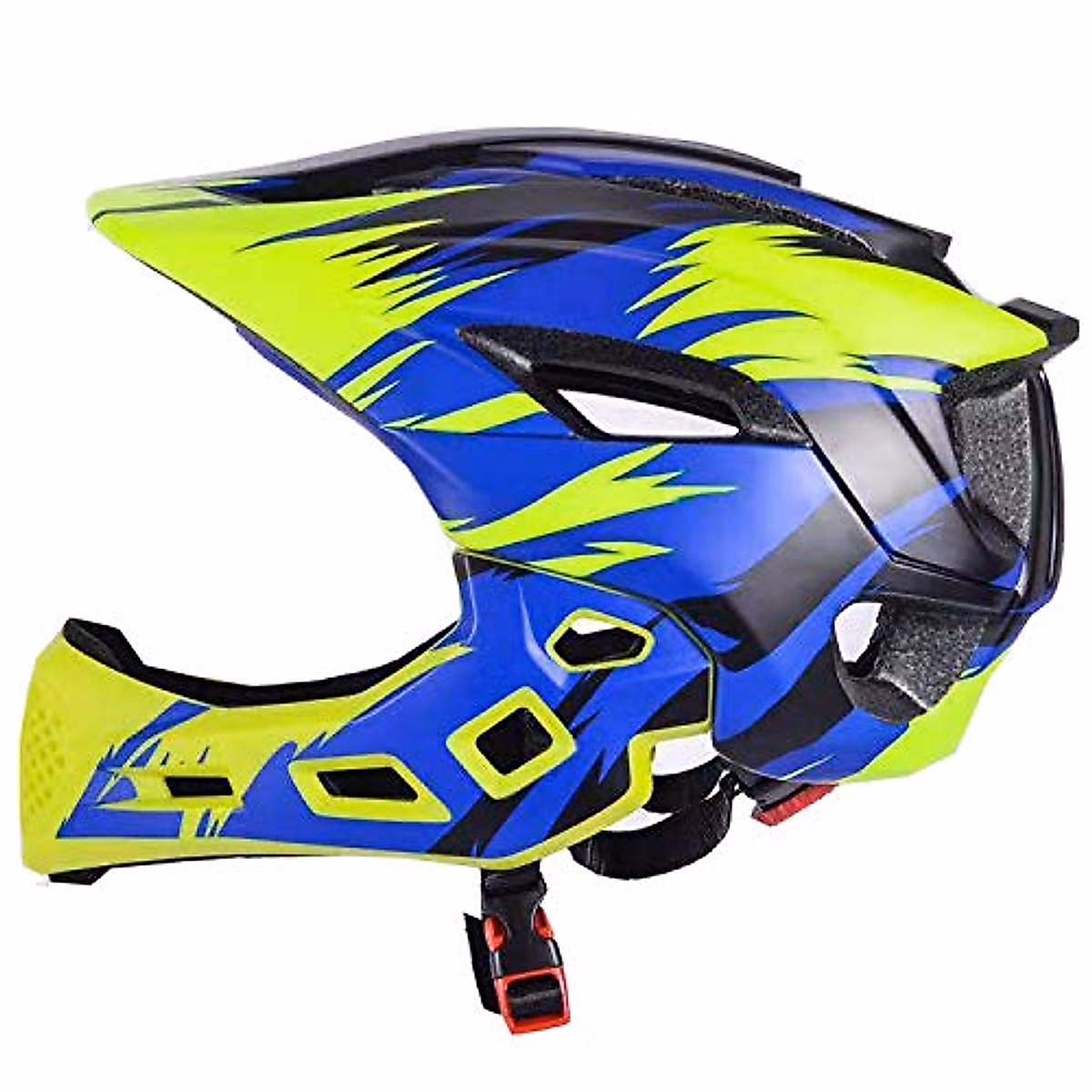 Natuway Kids Full Face HelmetS for Cycling Scooter Skateboard BMX Bike Roller-Skate Protective Gear Blue