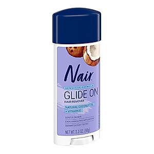 Nair Hair Remover Sensitive Formula Glide On Depilatory Cream 3.3 oz