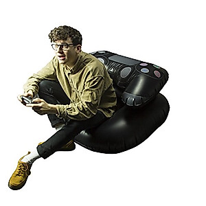 Paladone Playstation Inflatable Chair- Gaming Chair-Dual Shock 4 Shape