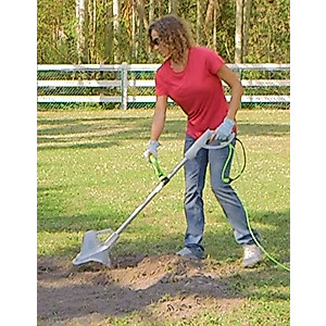 Earthwise TC70025 7.5-Inch 2.5-Amp Corded Electric Tiller/Cultivator, 7.5-Inch, 2.5-Amp Corded, Grey