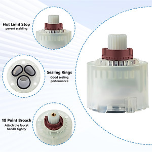 Dreyoo Pressure Balance Cartridge Replacement, Compatible with A954.4400070A American Standard R110/R115 for Bath Tub and Shower Single Lever Faucets Handle Valves