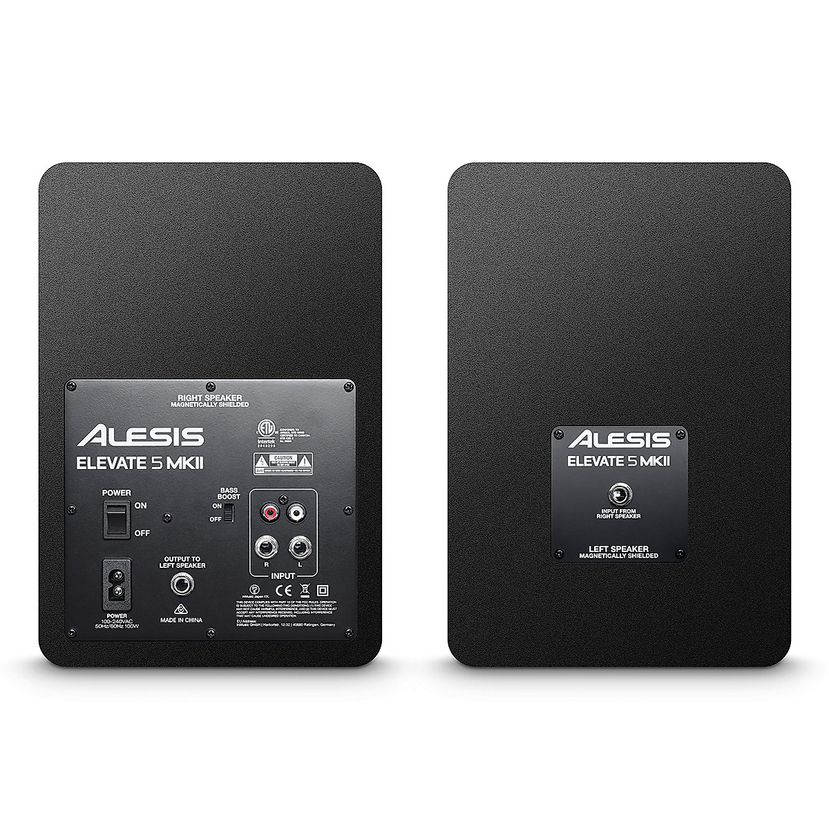 Alesis Elevate 5 MKII | Powered Desktop Studio Speakers for Home Studios/Video-Editing/Gaming and Mobile Devices