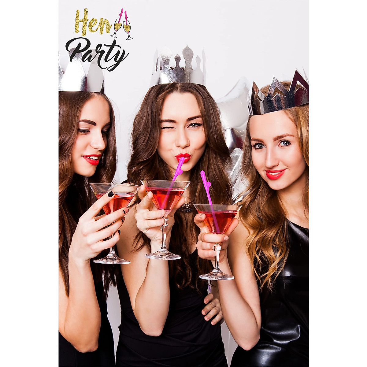 Straws 24 Penis Party Straws Hen Dick Straws Naughty - Hen Party Straws - Willy Penis Decorations Bachelorette Penis Party Straws Naughty