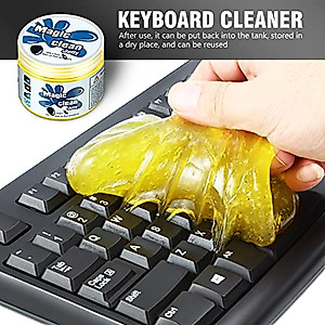 DNA MOTORING TOOLS-00256 Car Cleaning Jelly Auto Detailing Tool Universal Car Clean Gel Auto Interiors Home & Office Electronics Cleaning,Yellow