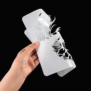 CINPIUK 8PCS Bigfoot Stencils Painting on Wood, Reusable Sasquatch Templates for Christmas Home Decor DIY Art Crafts, Assorted Sizes