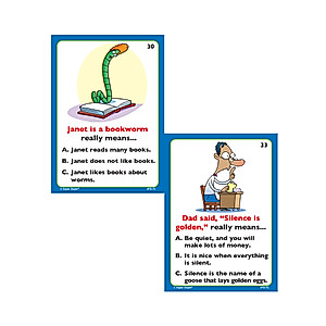 Super Duper Publications | Metaphors & Similes Fun Deck | Figurative Language Skills Flash Cards | Educational Learning Materials for Children…