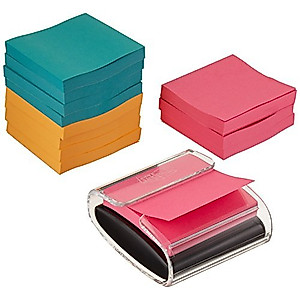 Post-it Pop-up Note Dispenser, 3x3 in, Pack Includes Dispenser and 12 Pads of Assorted Color Pop-up Notes (R330-12WDVA)