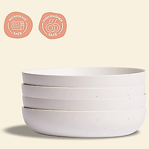Ziruma Salad Bowls, Wooden Salad Bowls Set, Large White Oak Wood Serving Bowl for Fruits, Salad, 10.2" Big Salad Bowl with American Walnut Serving Utensils. Ceramic Serving Bowls Included