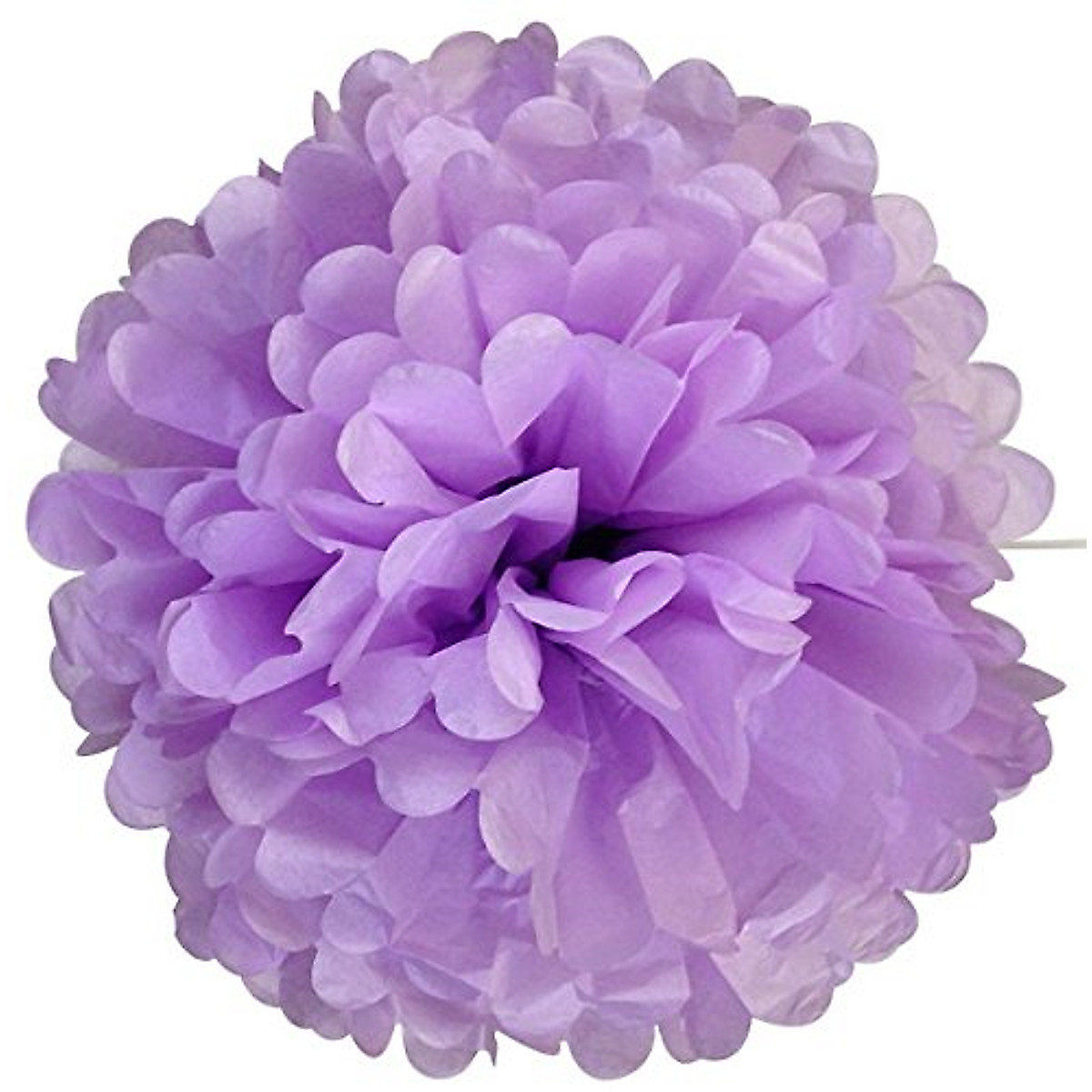 Amscan Round Fluffy Tissue Hanging Decoration, One Size, Lilac