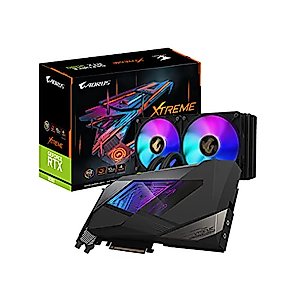 GIGABYTE AORUS GeForce RTX 3080 Xtreme WATERFORCE 10G (REV2.0) Graphics Card, All-in-one Cooling System, LHR, 10GB 320-bit GDDR6X, GV-N3080AORUSX W-10GD REV2.0 Video Card