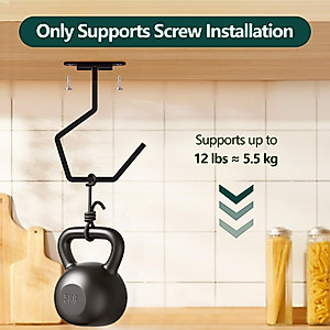 Luckinow 2 Pack Flodable Banana Hook Under Cabinet, Hidden Banana Hanger Hook [Keep Banana Fresh], Black