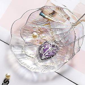 Hithop Glow in Dark Women Necklace Hollow Out Heart Crystal Pendant Luminous Chocker Necklace