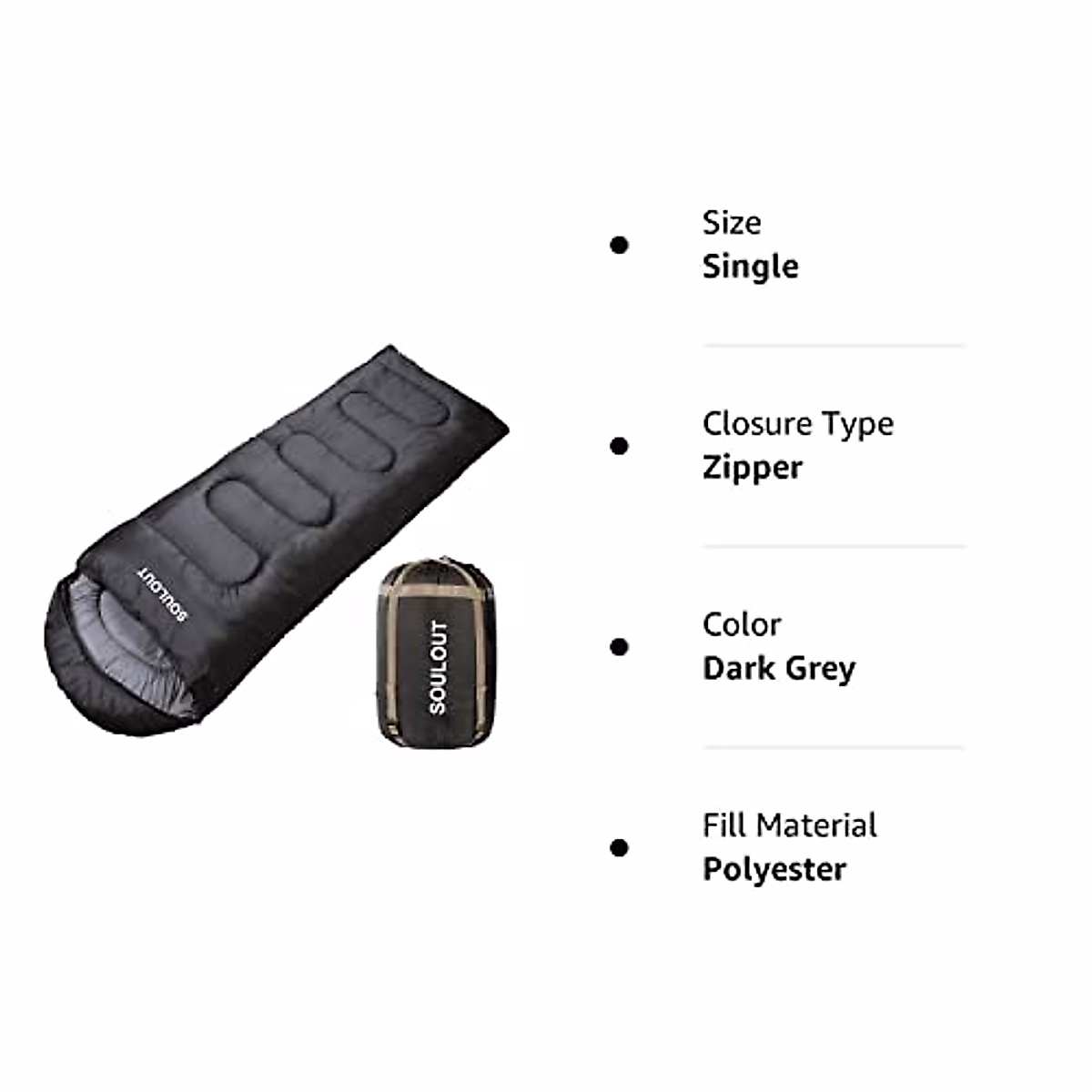 3-4 Season Portable Waterproof Envelope Sleeping Bag for Adults & Kids - For Traveling, Camping, Hiking