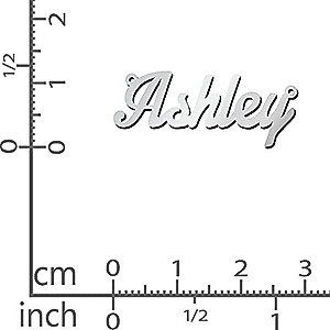 TSD Sterling Silver Personalized Name Necklace with a 16" Chain in Glamorous Font by JEWLR…