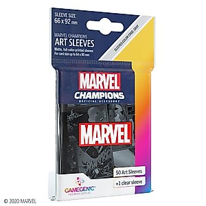 GameGenic Marvel Champions The Card Game Official Black Panther Art Sleeves | Pack of 50 Art Sleeves and 1 Clear Sleeve | Card Game Holder | Use with TCG and LCG Games | Made by Fantasy Flight Games