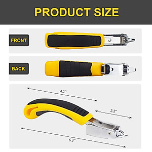 Staple Remover, Staple Puller Tool with Ergonomic Handle, Upholstery and Construction Heavy Duty Staple Removers for Removing All Kinds of Nails in Furniture, Floor, Wooden Box, Photo Frame, Carpet