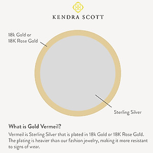 Kendra Scott Larissa Band Ring in 18K Gold Vermeil, Fine Jewelry for Women, Size 8