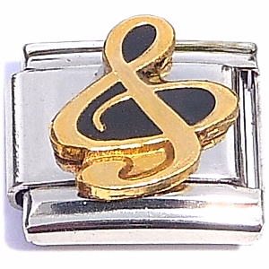 Treble Clef Music Italian Charm
