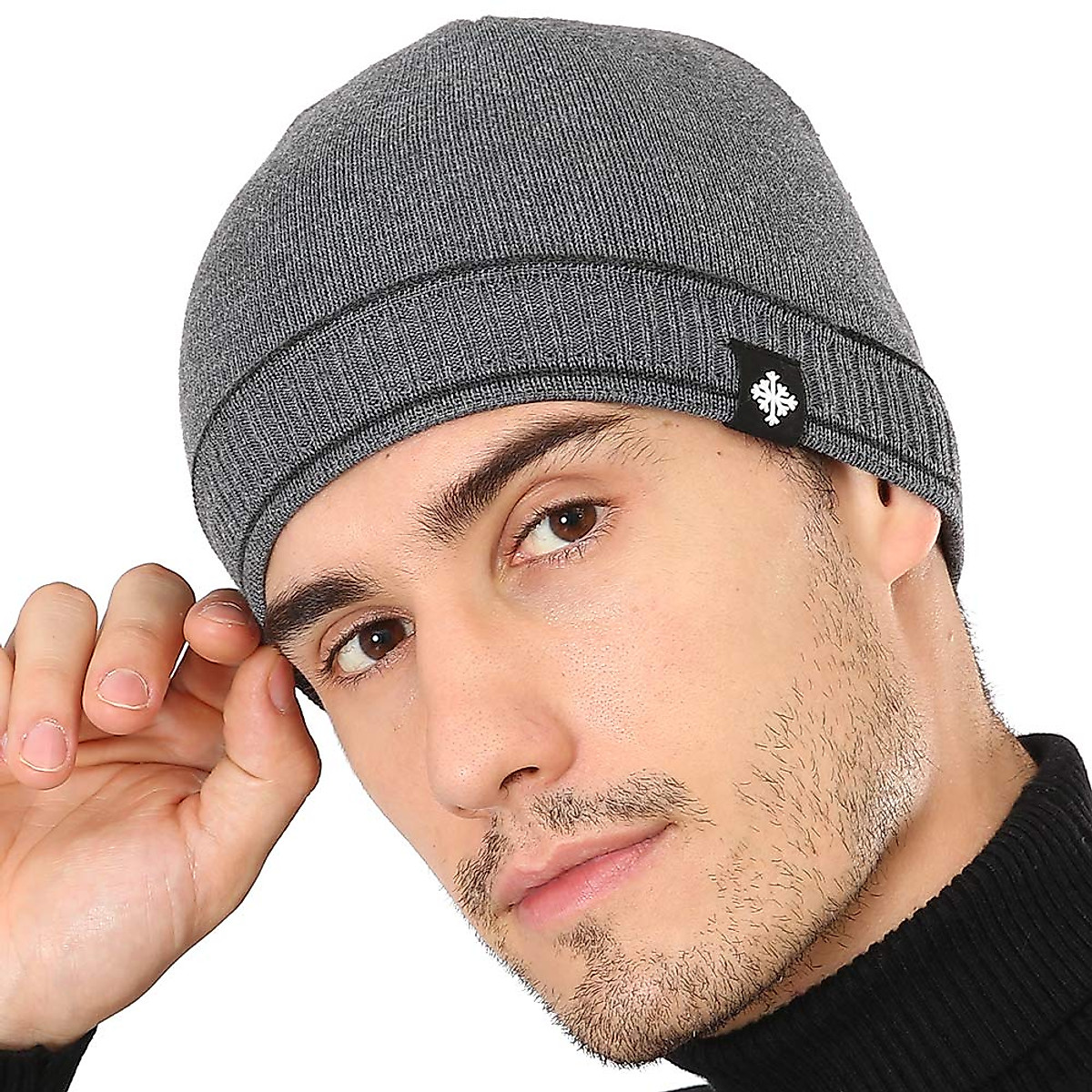 DOANNOTIUM Winter Beanie for Men & Women Skull Cap Warm Hat Lined Toboggan Knit Daily Outdoor Sport (2-Grey)