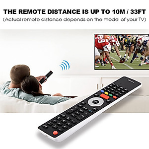Smart TV Remote Control EN-33922A for Hisense, Remote Control Replacement for Hisense EN-33922A EN-339256A Smart TV
