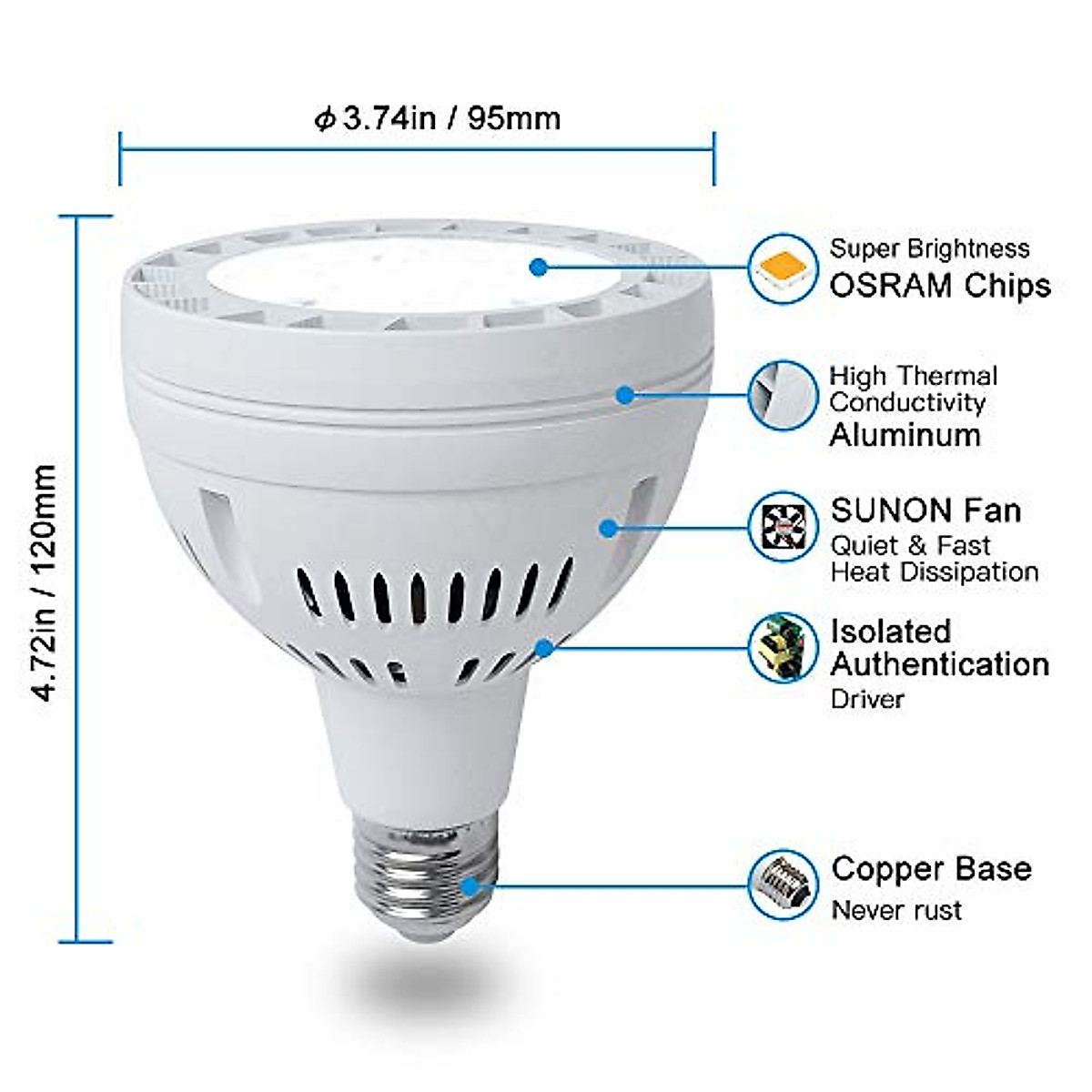 50W LED Pool Light for Inground Swimming Pool, 120V 5000LM Daylight Swimming Pool LED Light Bulb Replacement for 300-800W Traditional Bulb, Fit in for Pentair and Hayward Pool Light Fixtures