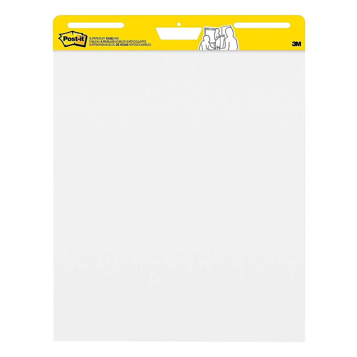 Post-it Super Sticky Easel Pad, 25 x 30 Inches, 30 Sheets/Pad, 6 Pads, Large White Premium Self Stick Flip Chart Paper, Super Sticking Power (559VAD6PK)